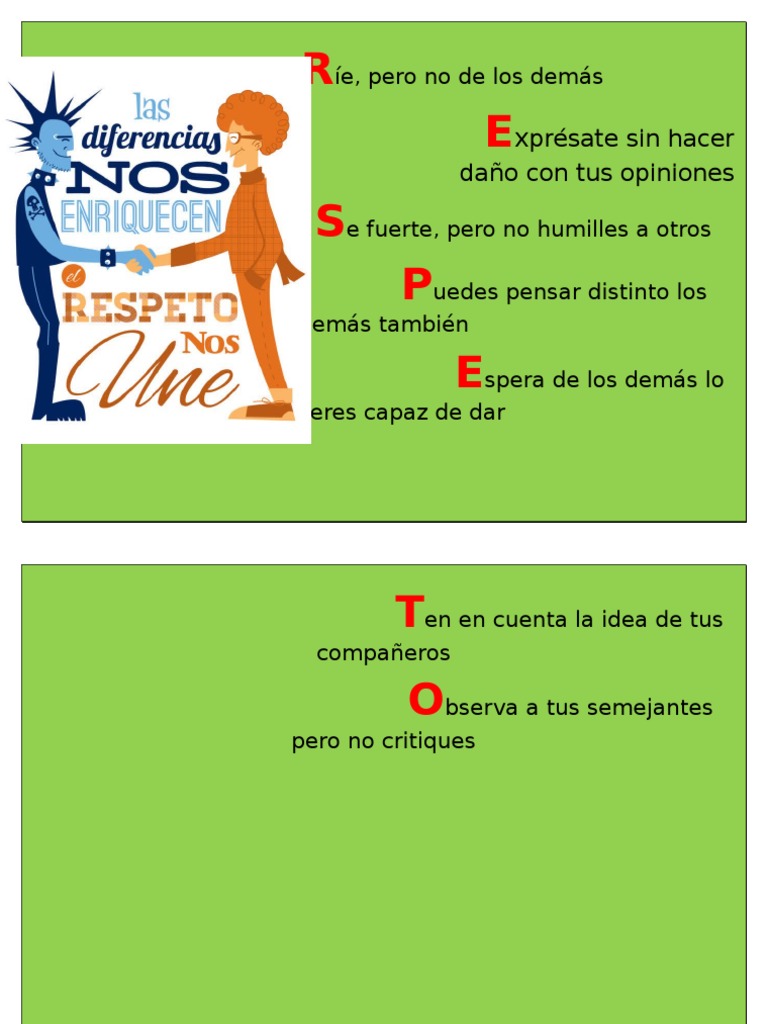 Respeto Afiche | PDF