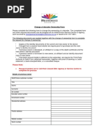 Change of Ownership Form - DSTV | PDF