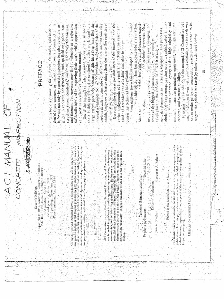 Manual of Concrete Inspection | PDF