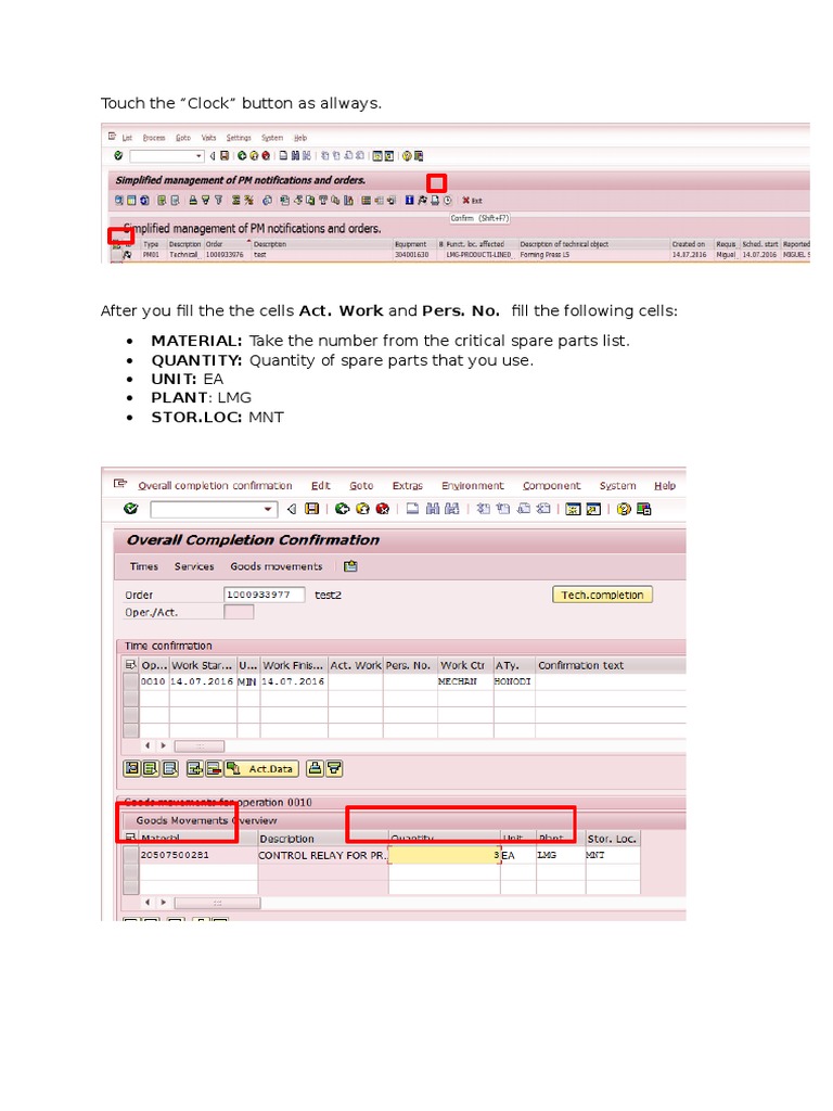 Spare Parts New Process | PDF