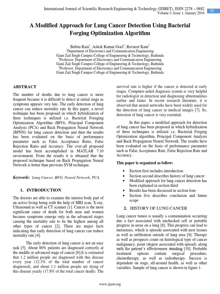 A Modified Approach For Lung Cancer Detection Using Bacterial Forging ...