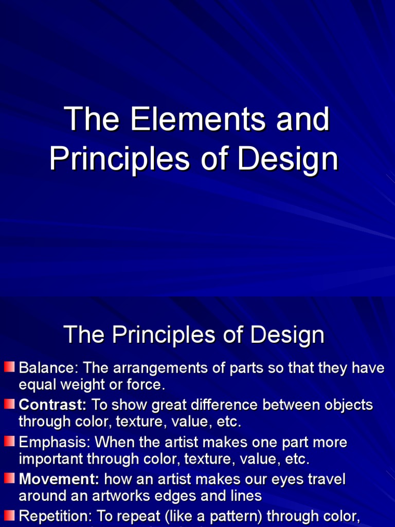 The Elements and Principles of Design | PDF | Social Science
