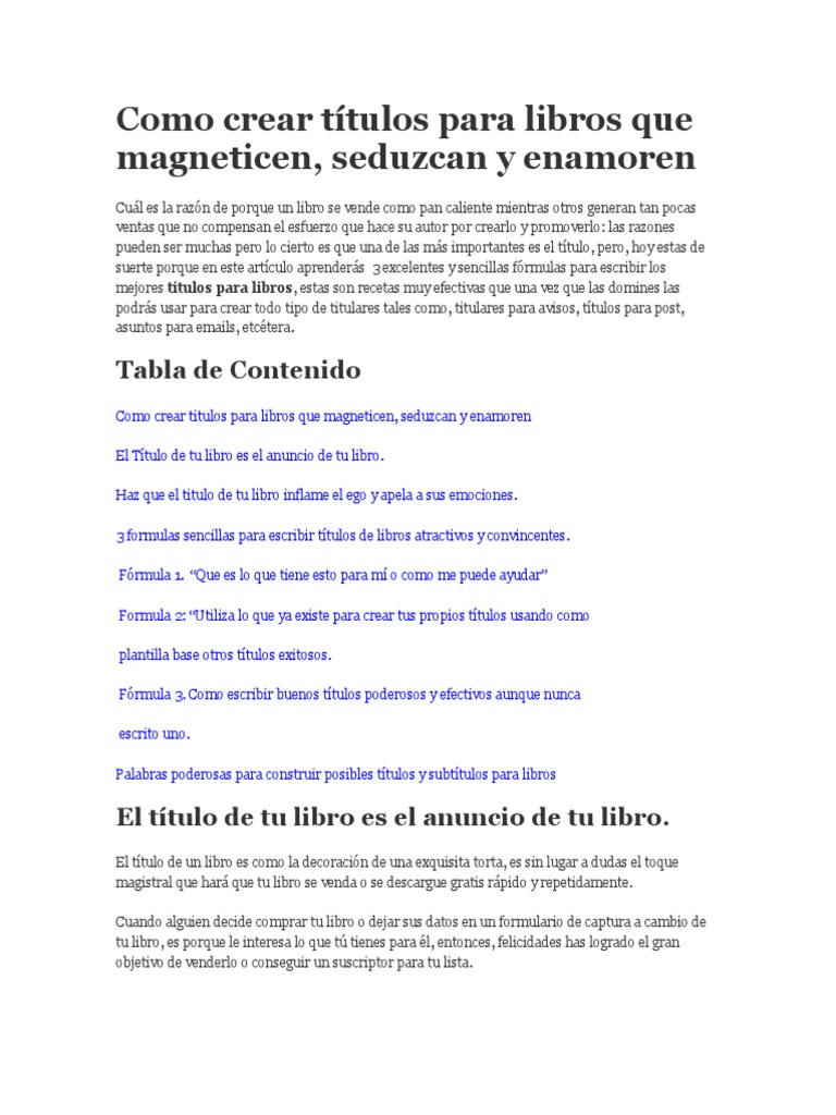 3 Formulas para Crear Súper Titulos para Libros en Formato Digital ...