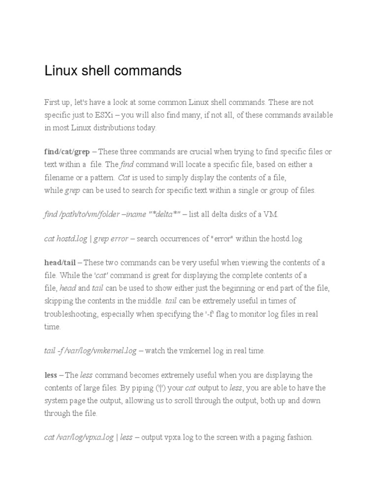 The Top 25 VMware ESXi Commands | PDF | Computer Data Storage | Port ...