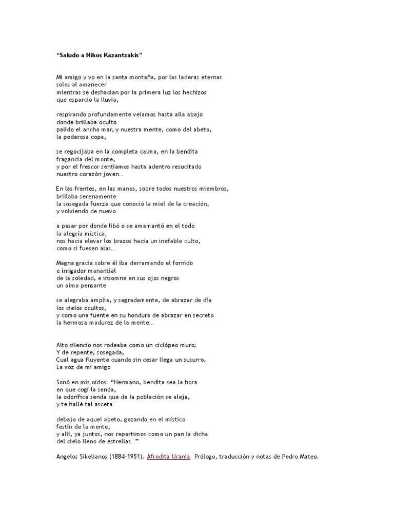 Homenaje a Ángelos Sikelianós | PDF | Religión y creencia