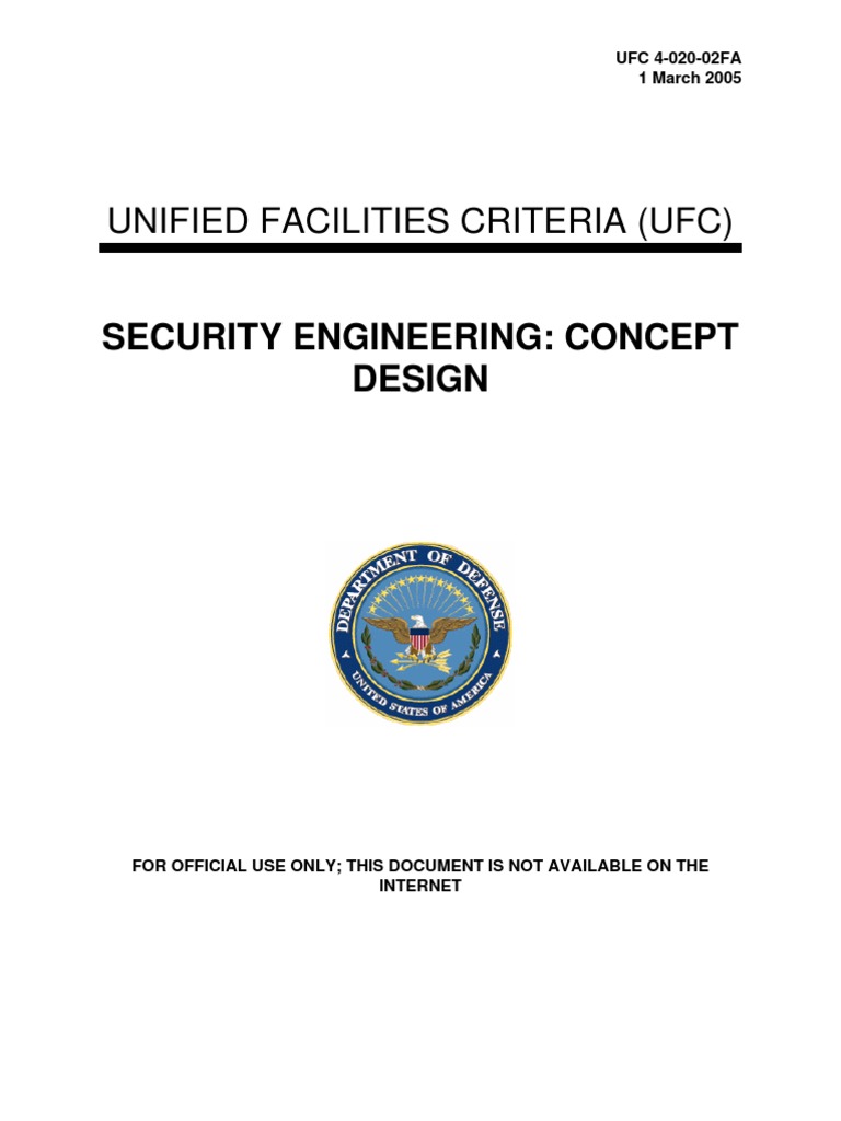 Ufc 4-020-02fa Security Engineering - Concept Design (Fouo) (1 March ...