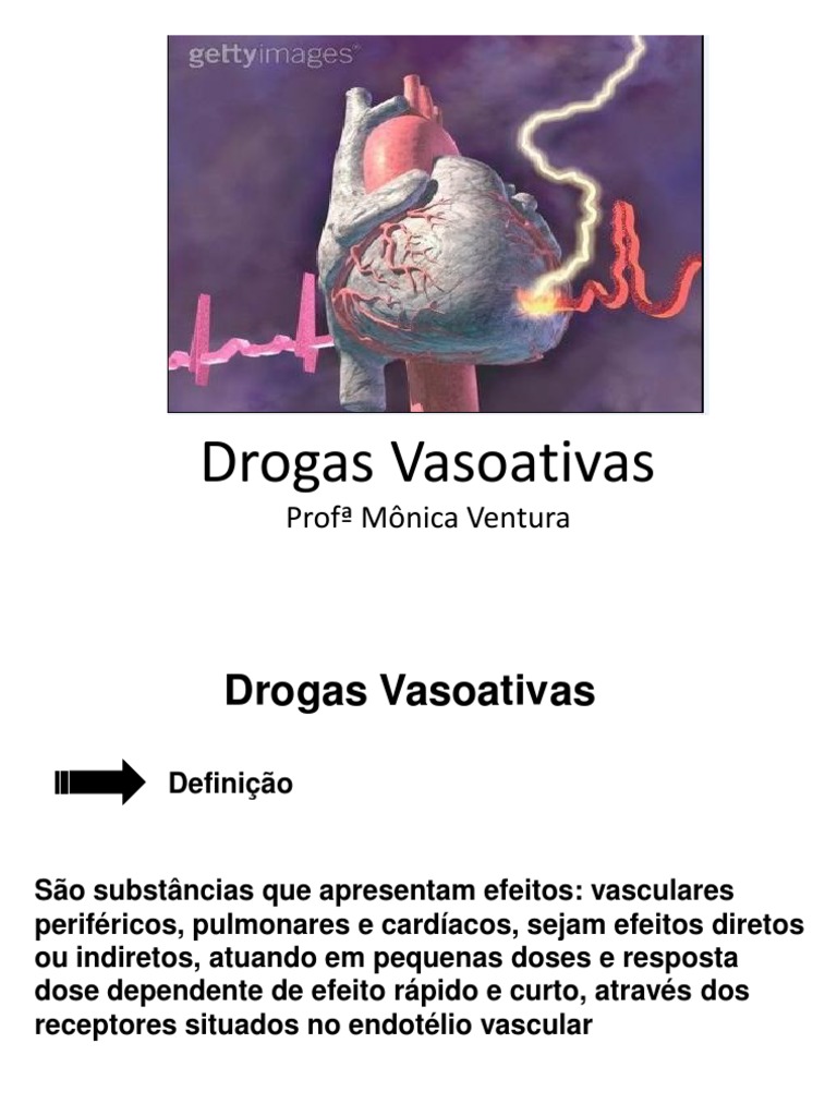 Drogas Vasoativas | PDF | Dopamina | Medicina clínica