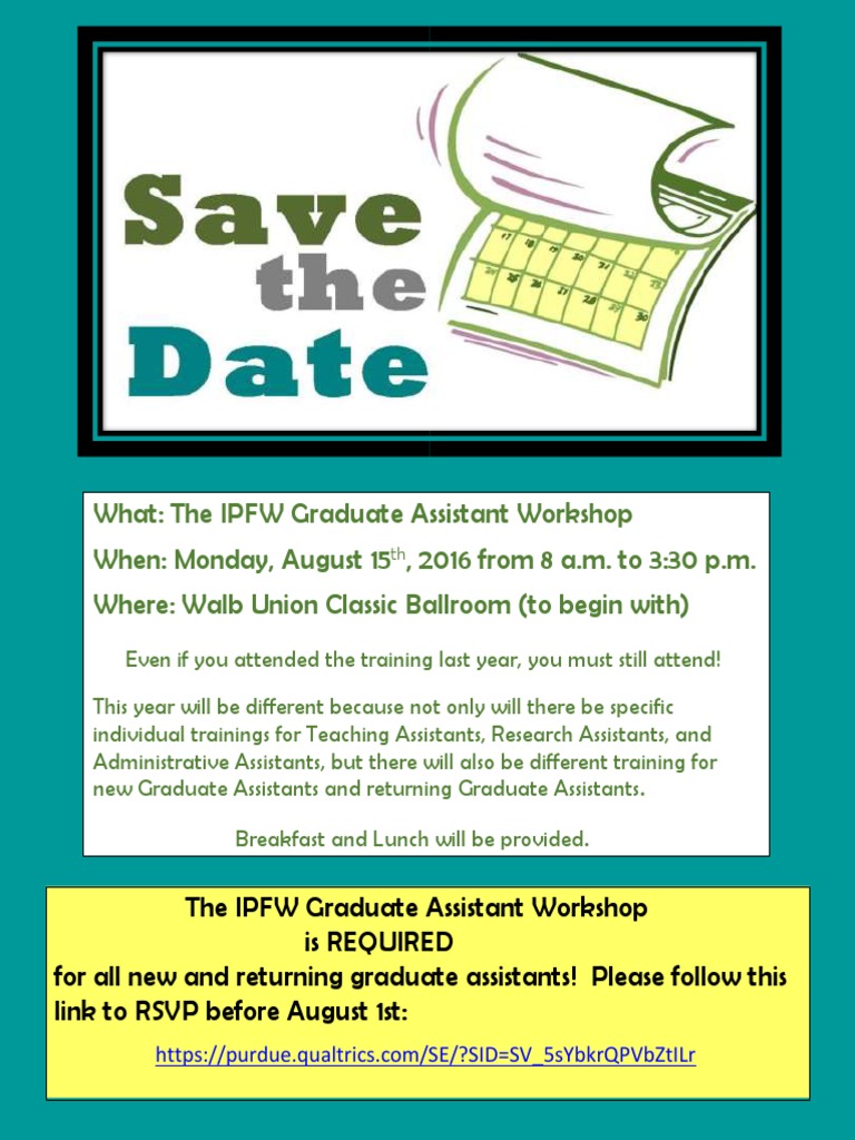 Save The Date Flyer | PDF