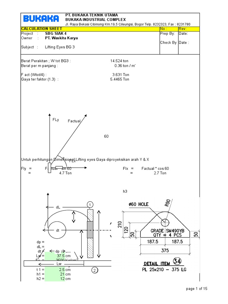 Format Calculation Sheet | PDF
