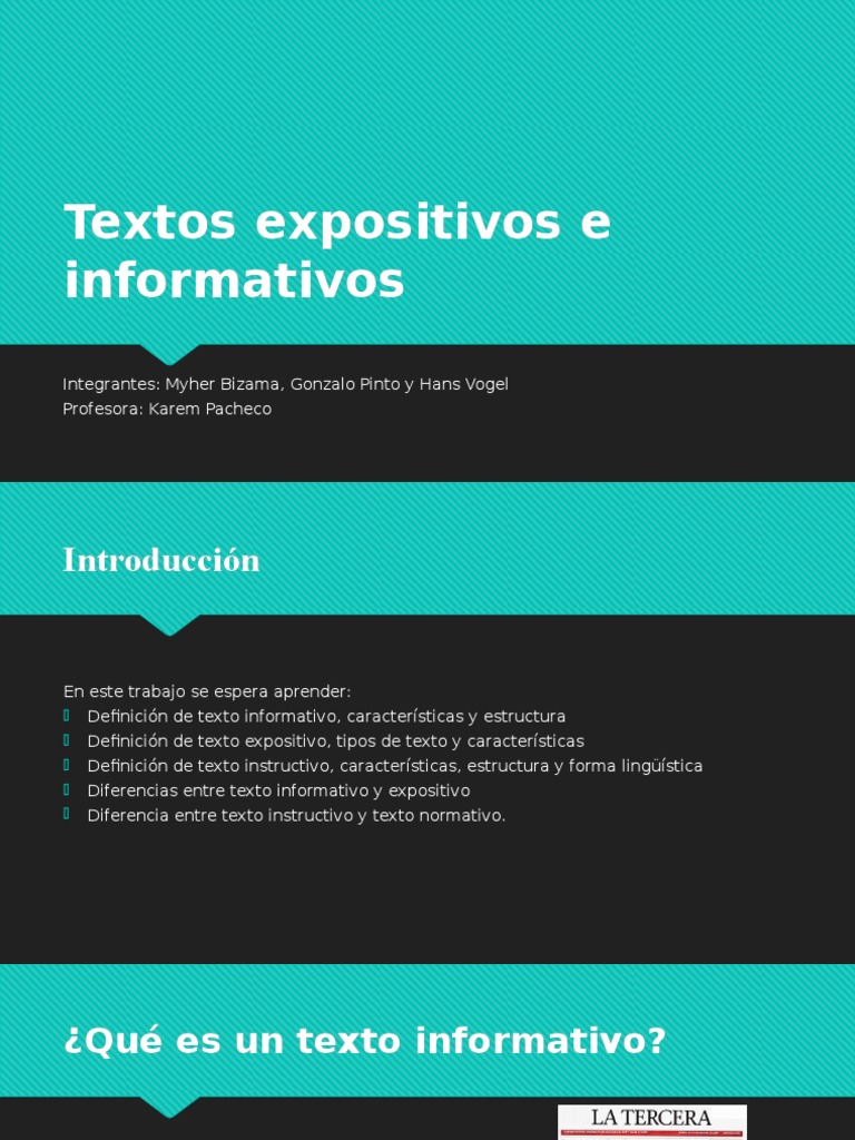 Textos Expositivos e Informativos | PDF | Información | Comunicación