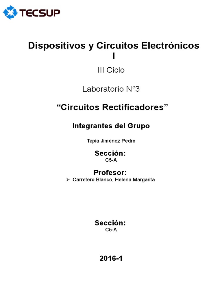 Circuitos Rectificadores | PDF | Rectificador | Corriente eléctrica