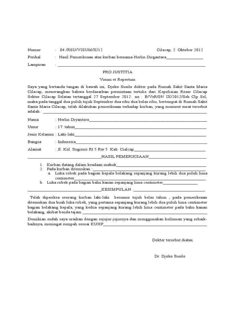 VISUM (Contoh Formulir) | PDF