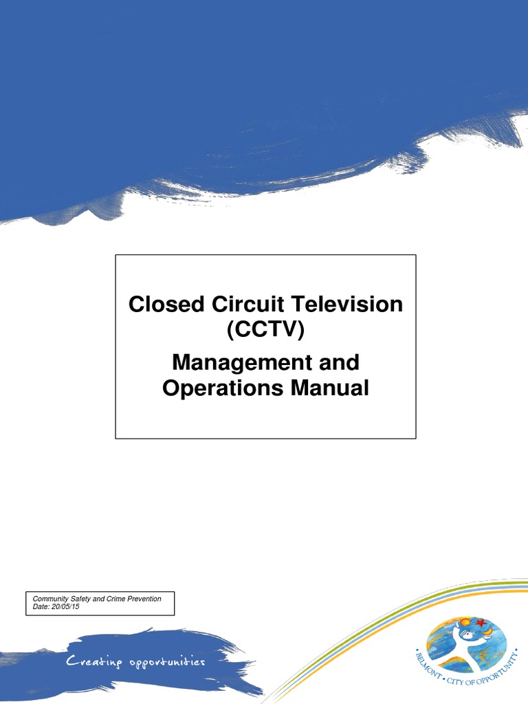 CCTV Management and Operations Manual PDF | PDF | Closed Circuit ...