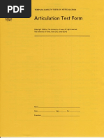Tulia Apraxia Screening Test Overview | PDF | Sensitivity And ...