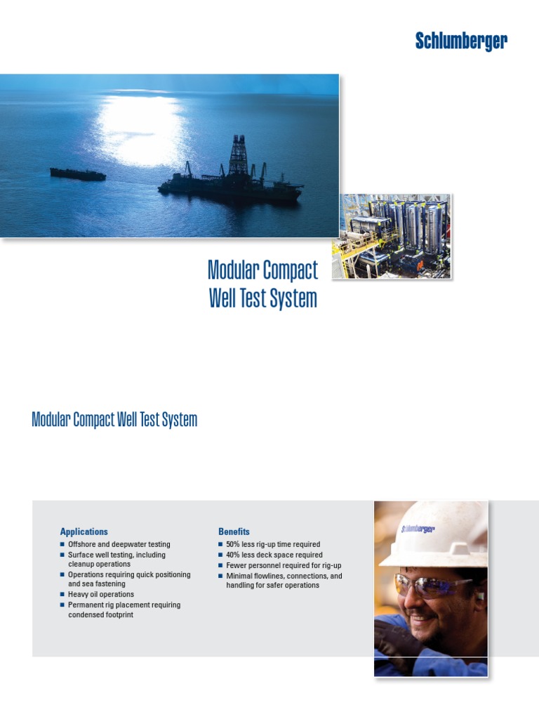 Schlumberger Compact Well TST | PDF | Pump | Energy And Resource