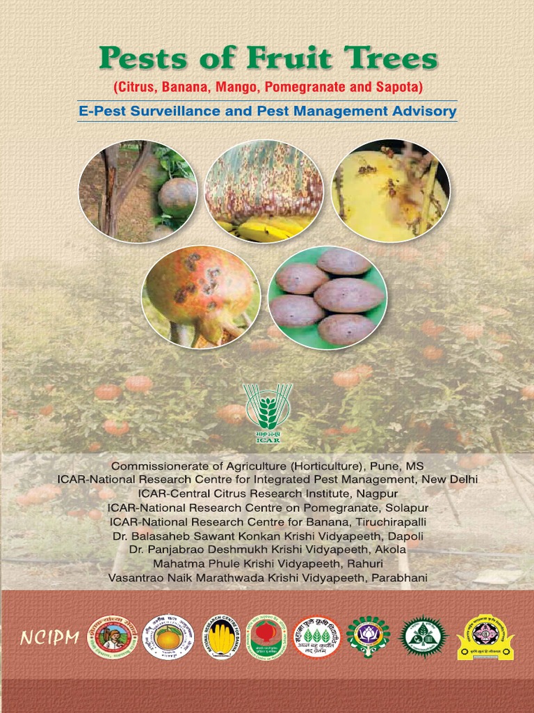 Book on Pests of Fruit Trees (Citrus, Banana, Mango, Pomegranate and ...