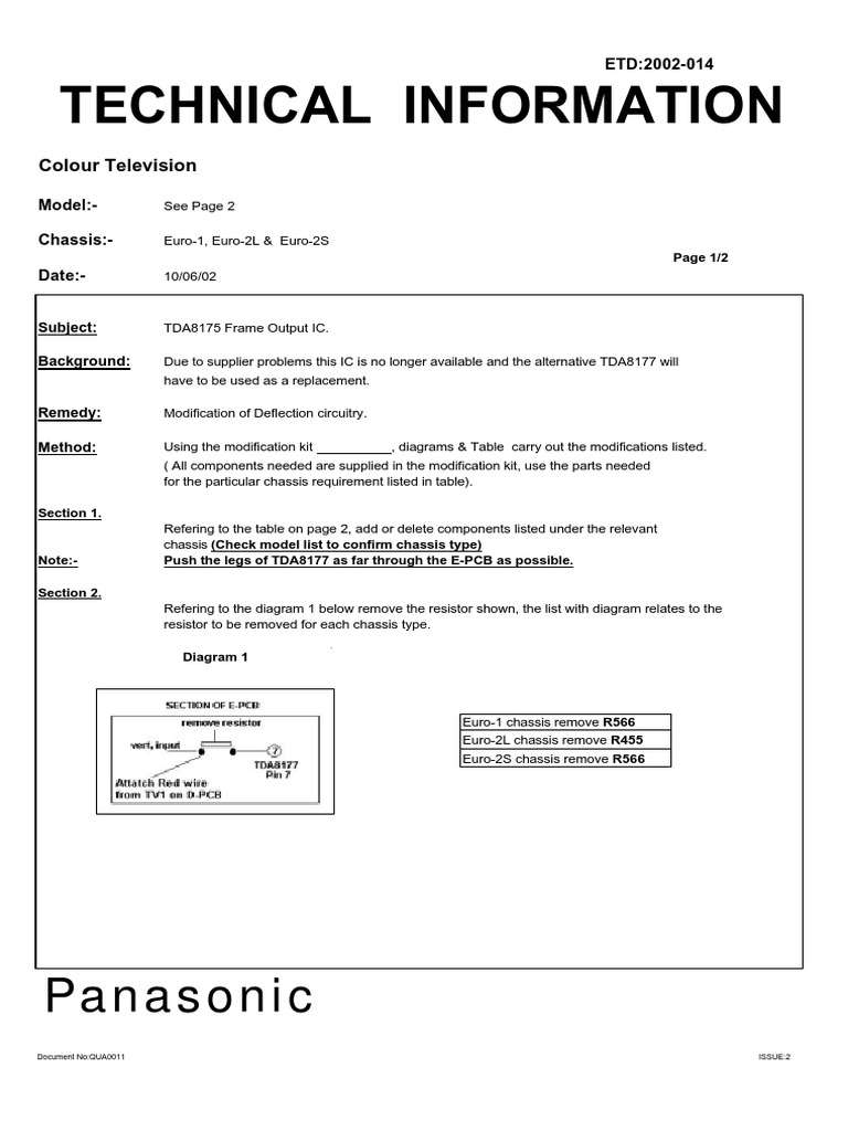 Inlocuire TDA8175 TDA8177 | PDF