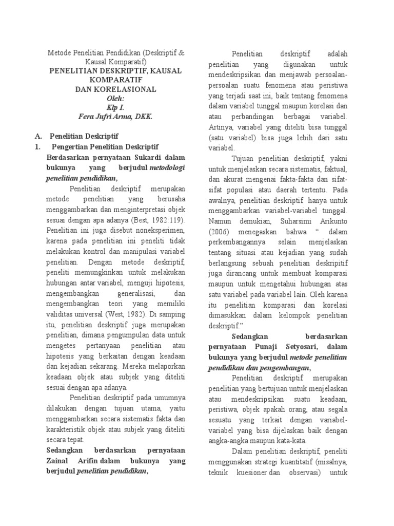 Metode Penelitian Pendidikan Pdf