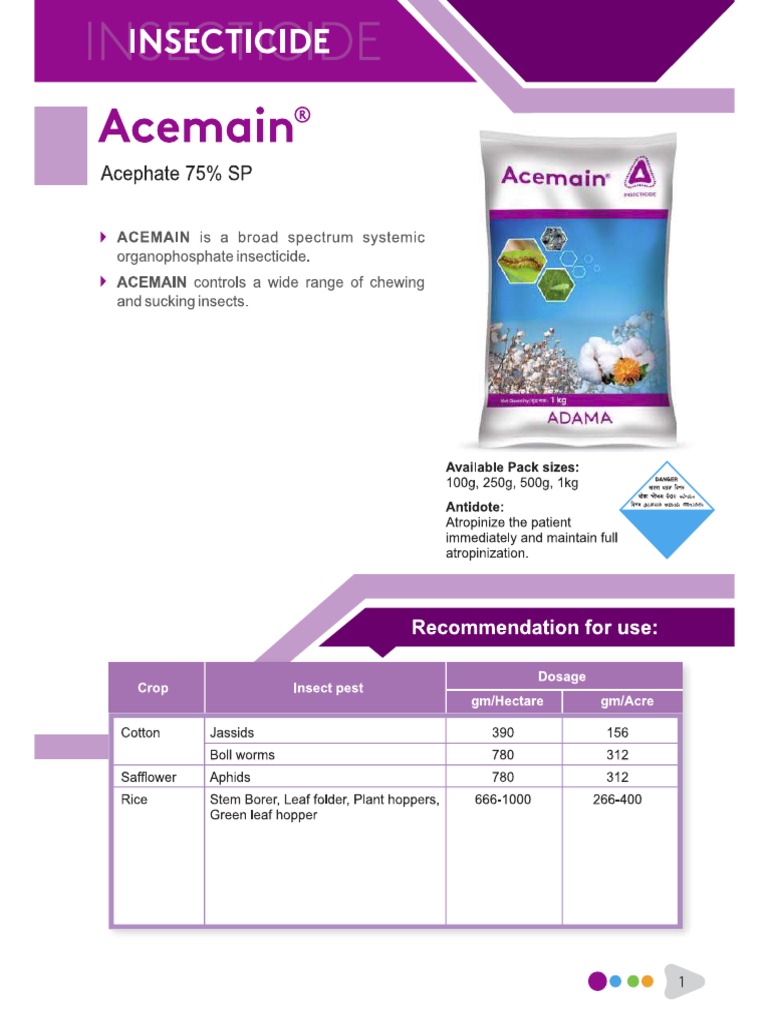 Acemain (Insecticide) | PDF