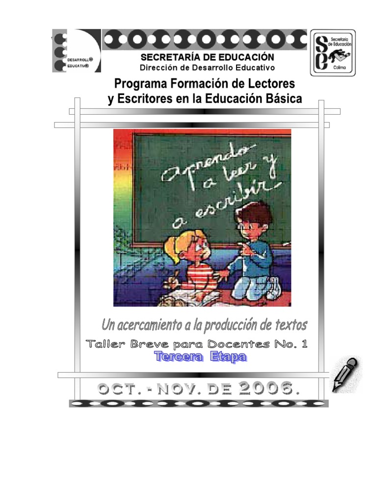 Taller de Escritura | PDF | Educación primaria | Educación de la ...