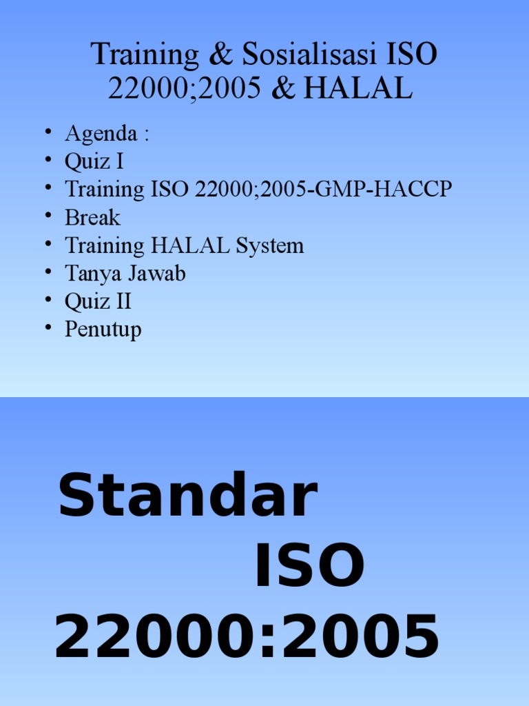 Iso 22000 2005 | PDF
