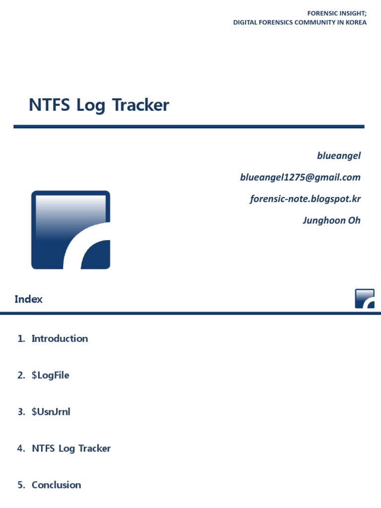 (F-Insight) Ntfs Log Tracker | PDF | Computer File | File System