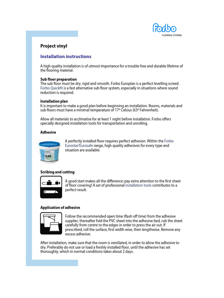 Project Vinyl: Installation Instructions | PDF