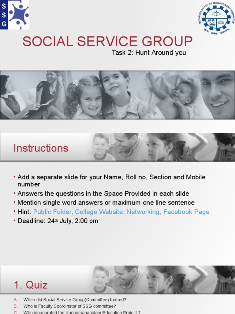 SOCIAL SERVICE GROUP-Task 2 | PDF