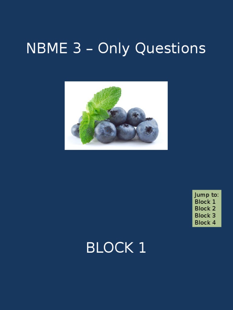 NBME 3 Practice Exam: A Comprehensive Review of Medical Knowledge ...