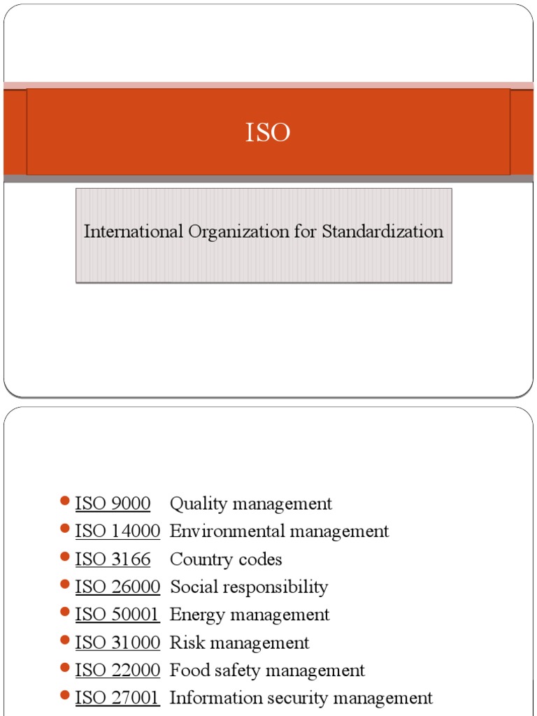 International Organization For Standardization International Organization For Standardization ...