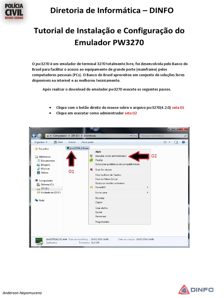 Tutorial Pw3270 | PDF | Computadores