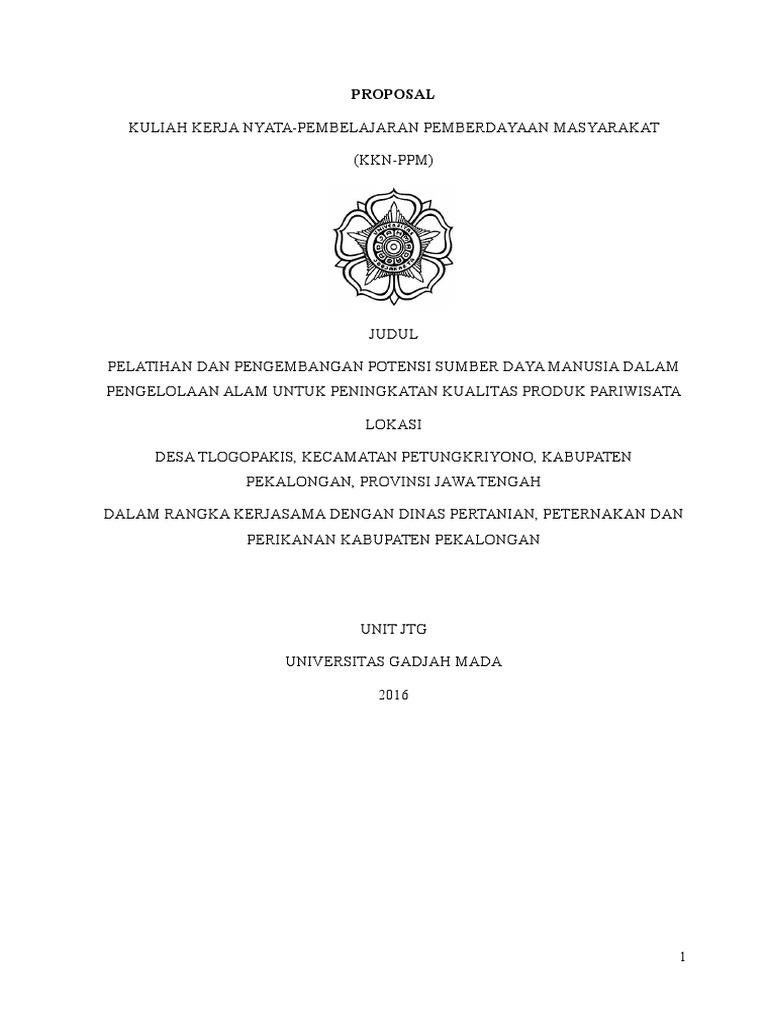 Proposal KKN-PPM Petungkriyono Dinas Peternakan | PDF | Teknologi & Rekayasa