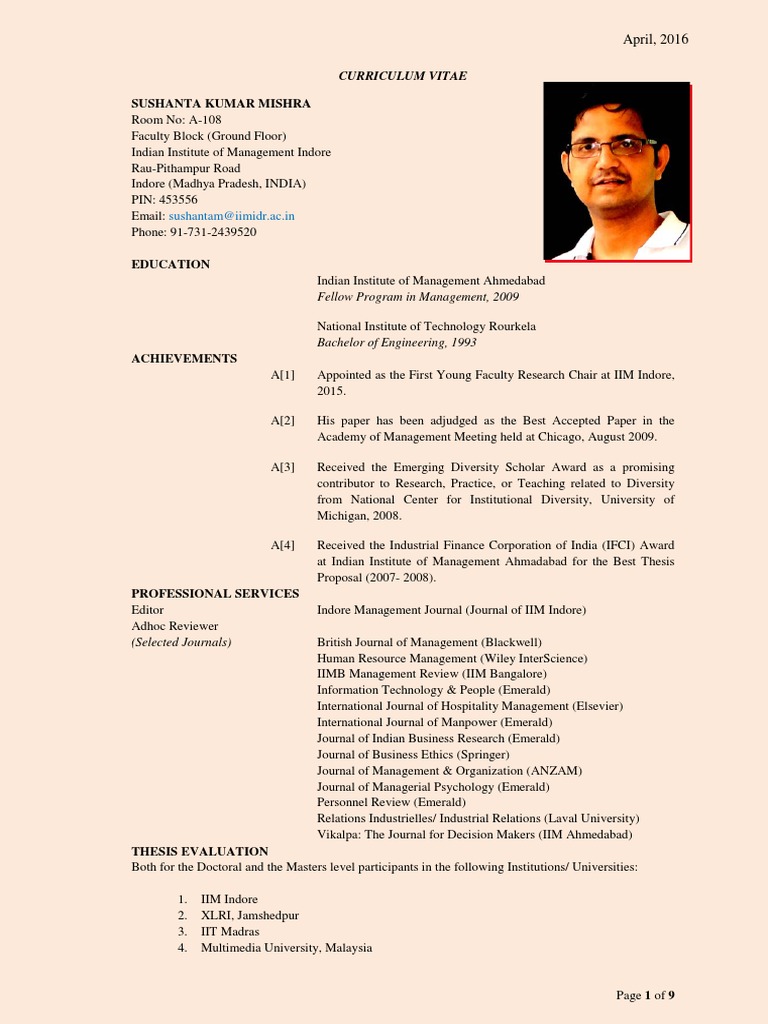 Sushanta Mishra 68 | PDF | Psychological Concepts | Labour