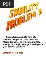 Box-Ship Stability Calculations | PDF | Buoyancy | Density
