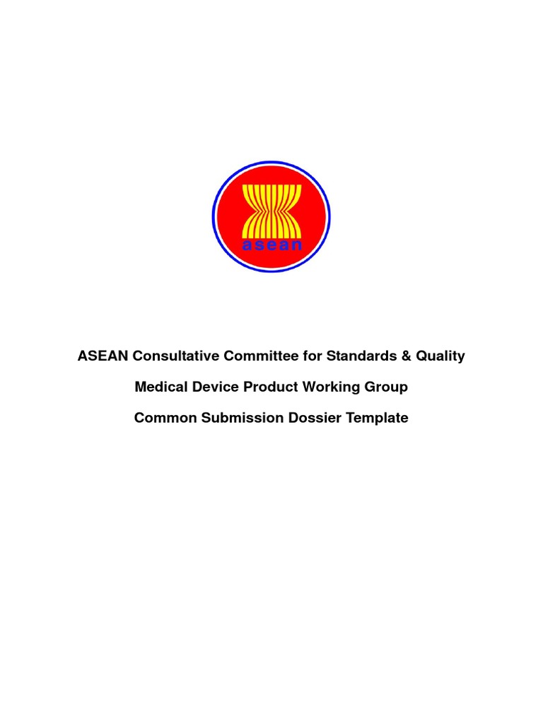 Asean MDPWG CSDT - Final - 21 Oct 2010 | PDF | Medical Device ...
