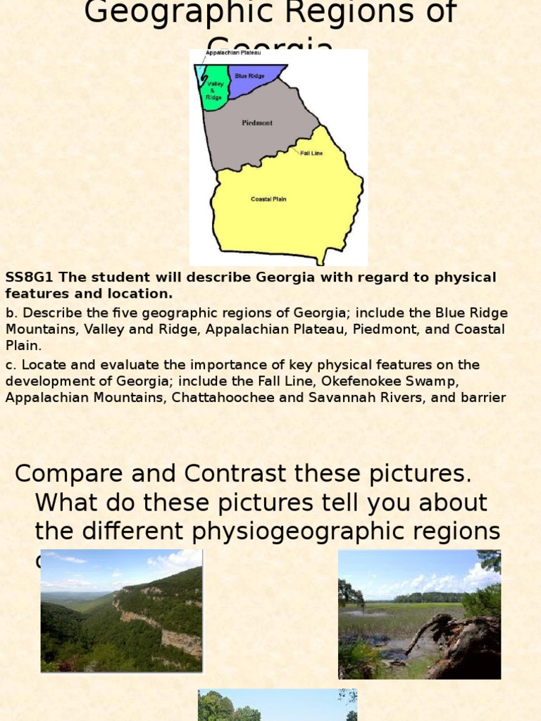 Geographic Regions of Georgia Agriculture | PDF | Georgia (U.S. State ...