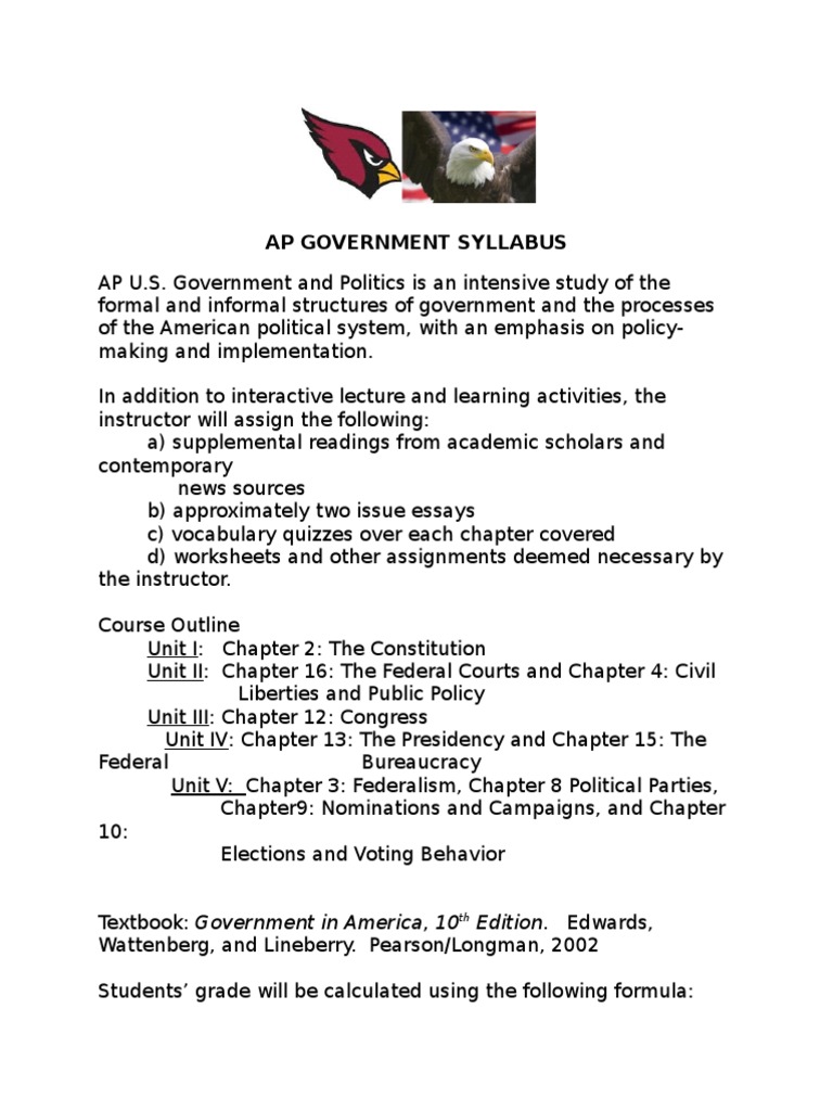 Ap Government Syllabus: Edition. Edwards | PDF