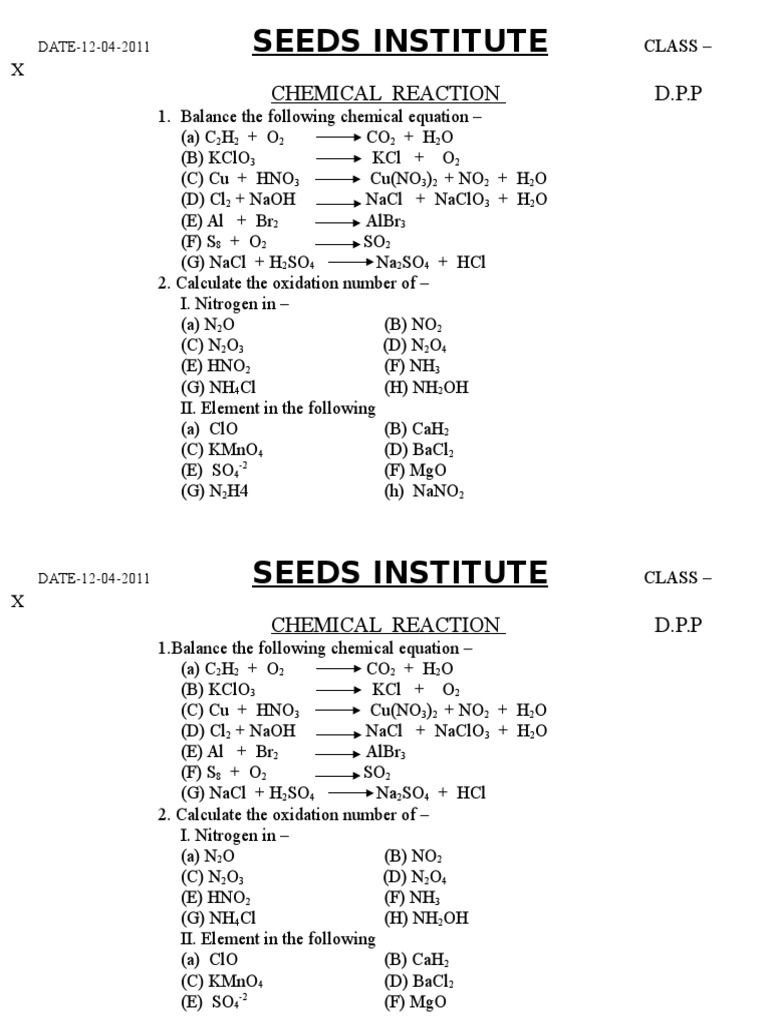 Chemical Reaction | PDF