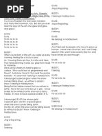 SHREK The Musical - Song and Scene Breakdown | PDF | Art