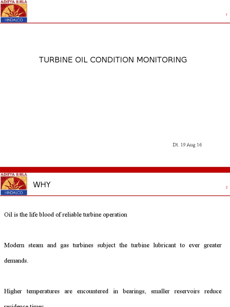 Comprehensive Guide to Turbine Oil Condition Monitoring Through ...