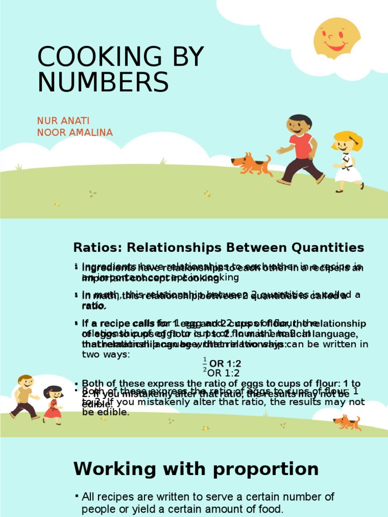 Cooking by Numbers: Nur Anati Noor Amalina | PDF