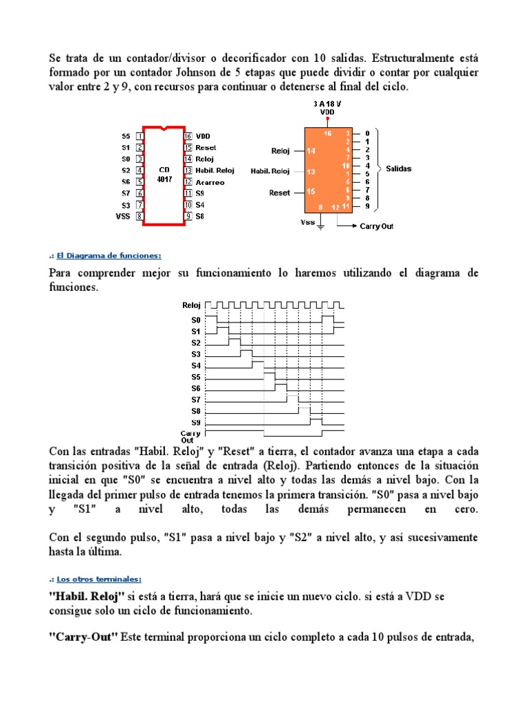 4017 Y 555 Pdf Amplificador Operacional Condensador