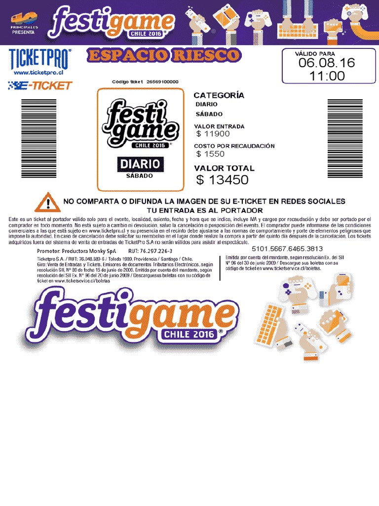 Ticketpro Eticket 2656910 | PDF