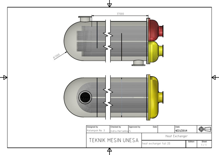 Heat Exchanger Full 2D | PDF