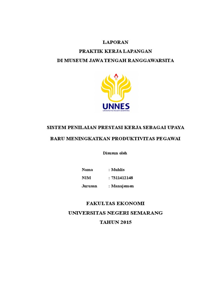 Sistem Prestasi Kerja Pada Museum Jawea Tengah Ronggowarsito | PDF ...
