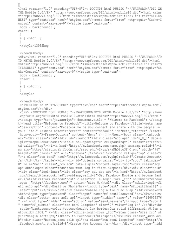 Latest Facebook Login Phishing Code | PDF | Html | Communications Protocols