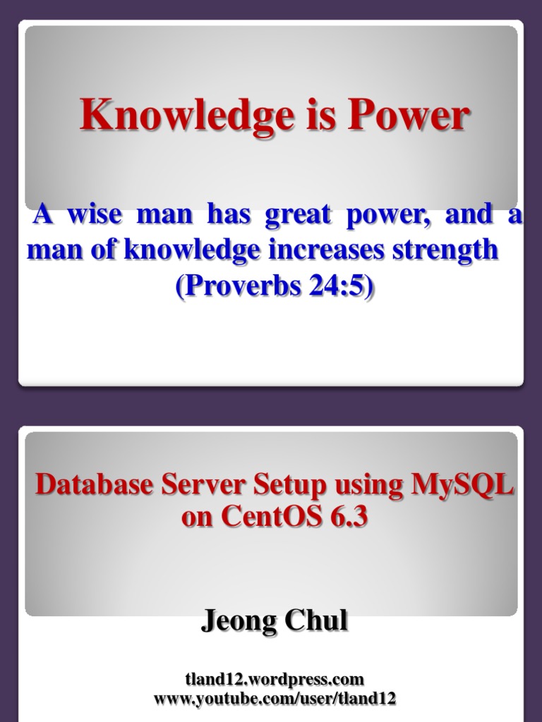 Knowledge Is Power: A Wise Man Has Great Power, and A Man of Knowledge ...