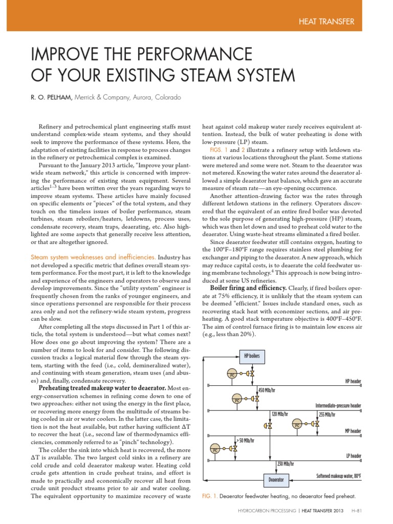 Improve Your Plantwide Steam Network Part 2 | PDF | Boiler | Steam