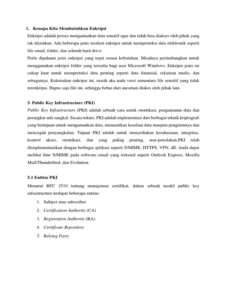 Public Key Infrastructure | PDF