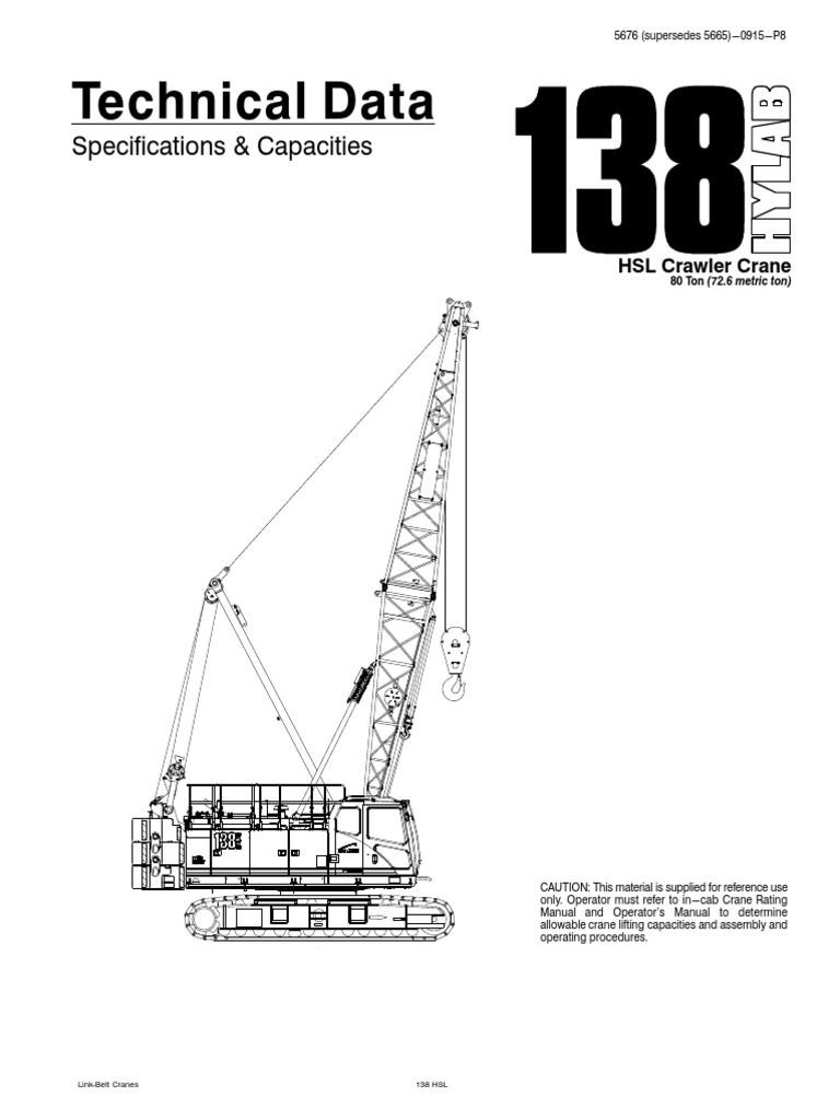 80 MT Crawler Crane | PDF | Crane (Machine) | Brake